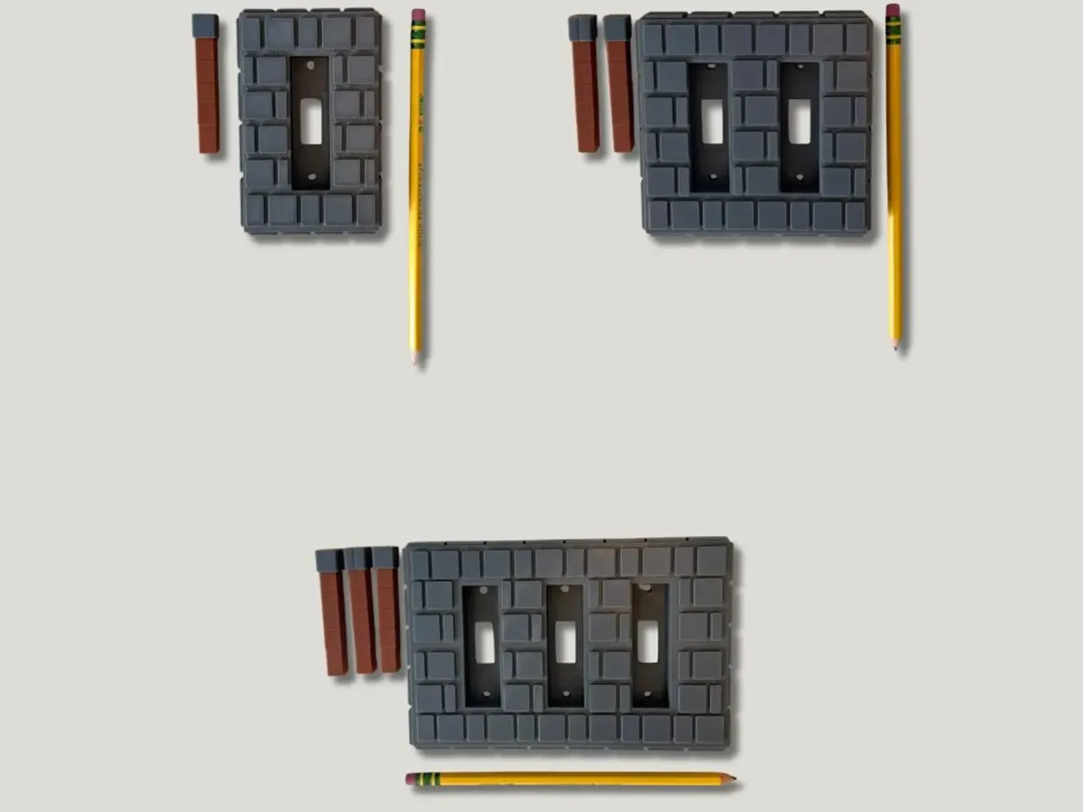 Smaller lever for Minecraft light switch cover - Free 3D Print Model ...