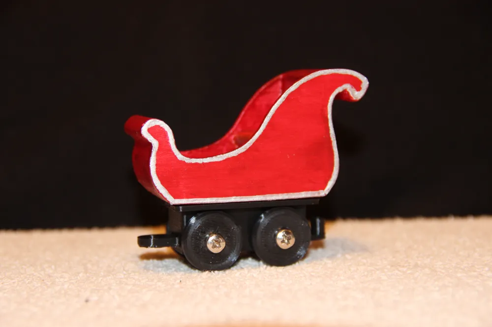 Tiny Train Santa's Sleigh by Wood & Handcraft - MakerWorld