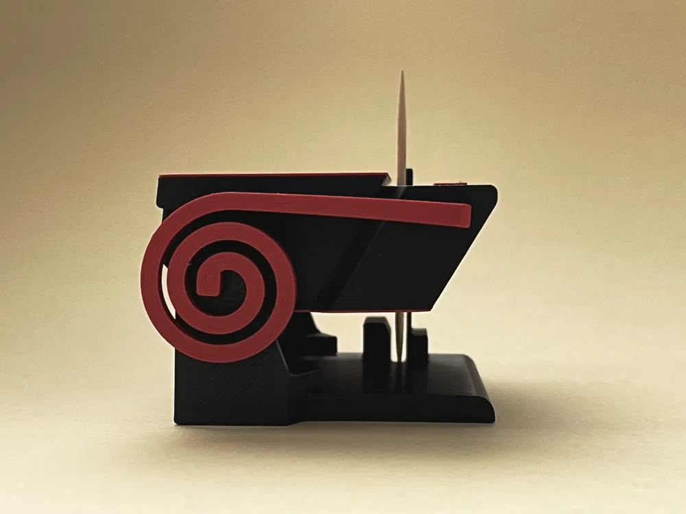 Toothpick dispenser - fully printed (v2) - Free 3D Print Model - MakerWorld