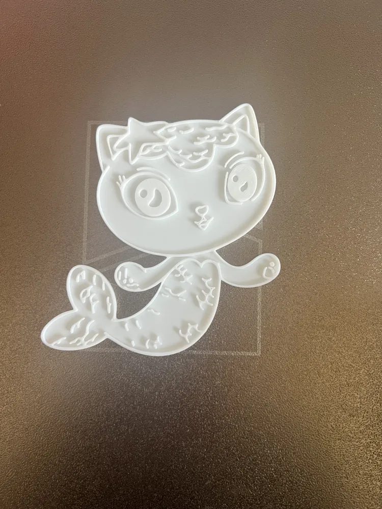 Mercat ( Gabby's Dollhouse) DIY Colouring plate - Free 3D Print Model ...