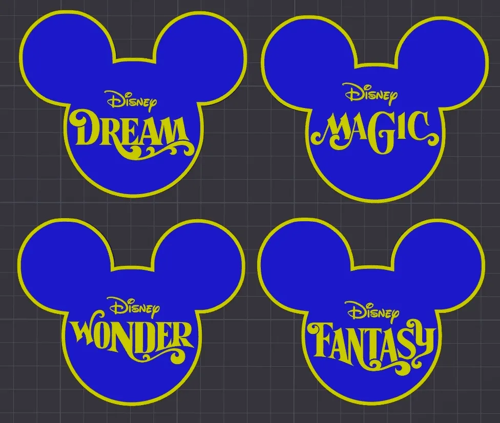 Disney Cruise Magnets by The 3D Imagineer MakerWorld: Download Free 3D ...