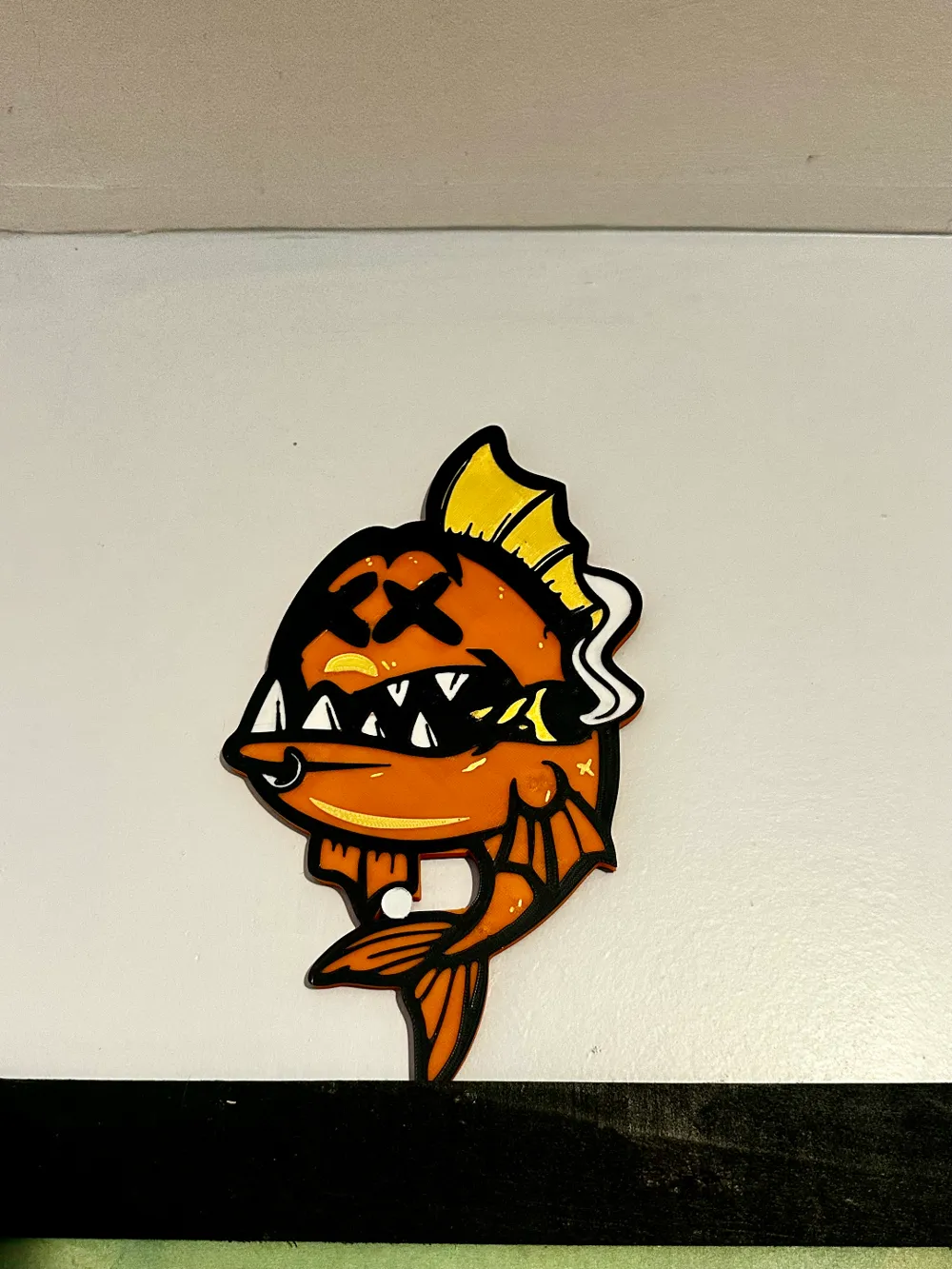 Punk Fish 2D Wall Art by Release The Fleet - MakerWorld