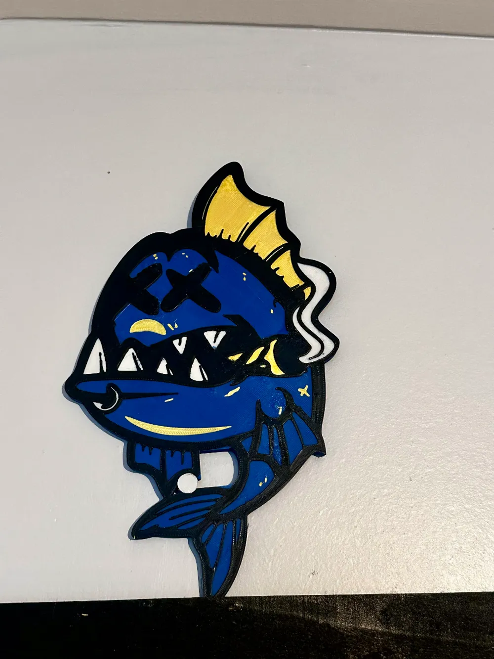 Punk Fish 2D Wall Art by Release The Fleet - MakerWorld