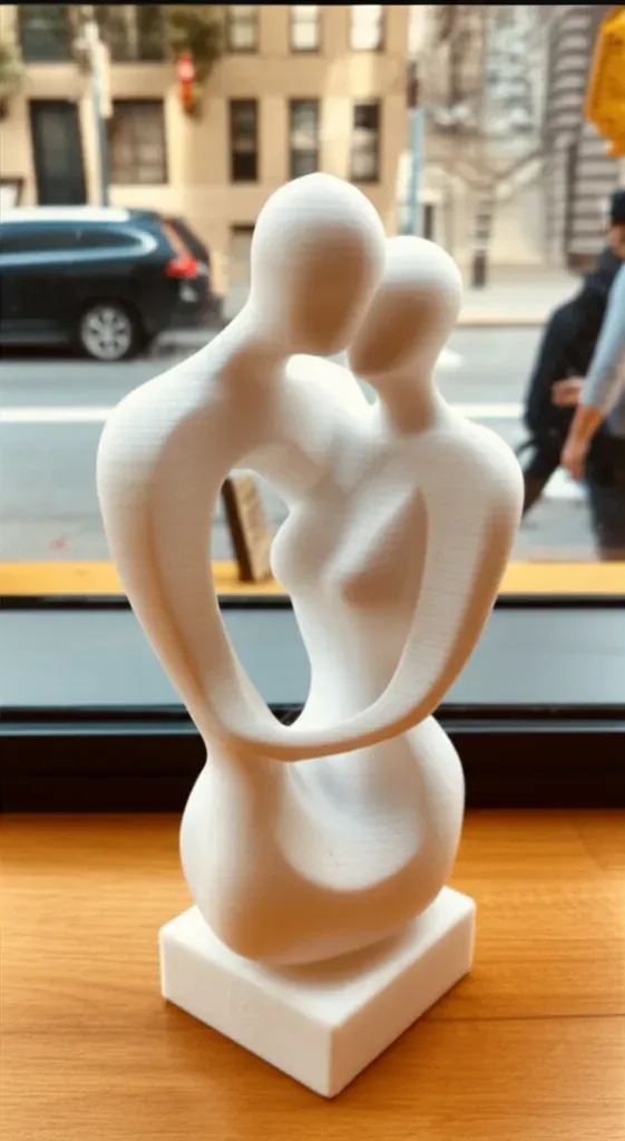 Minimalist Abstract Couple Sculpture Nordic Style by Yimpres3d ...