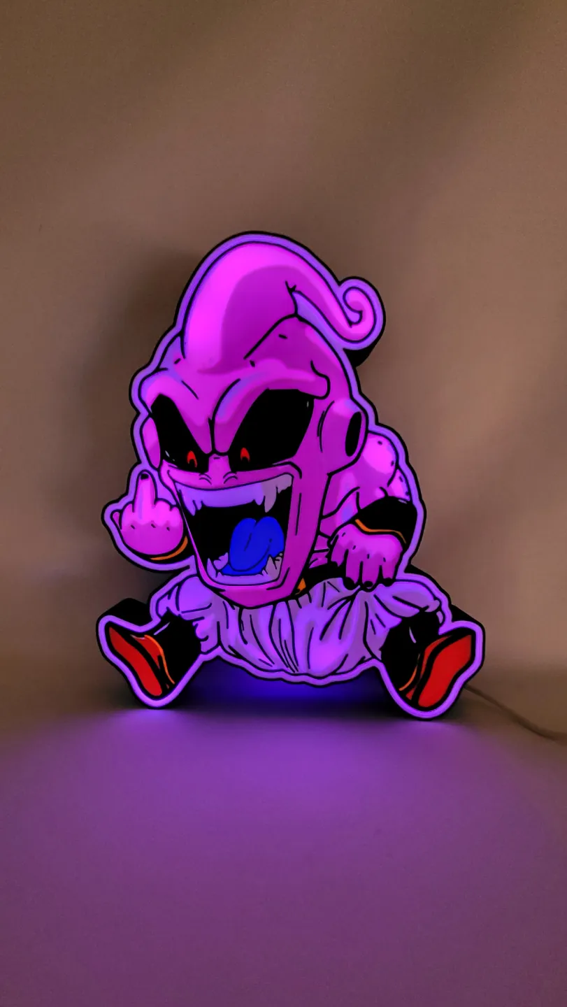 Kid Buu | LED Display - Free 3D Print Model - MakerWorld