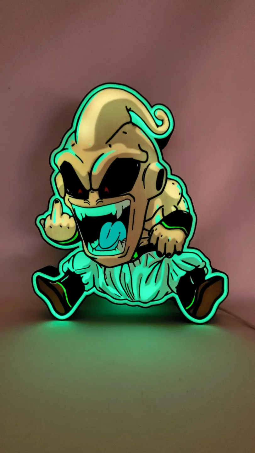 Kid Buu | LED Display - Free 3D Print Model - MakerWorld