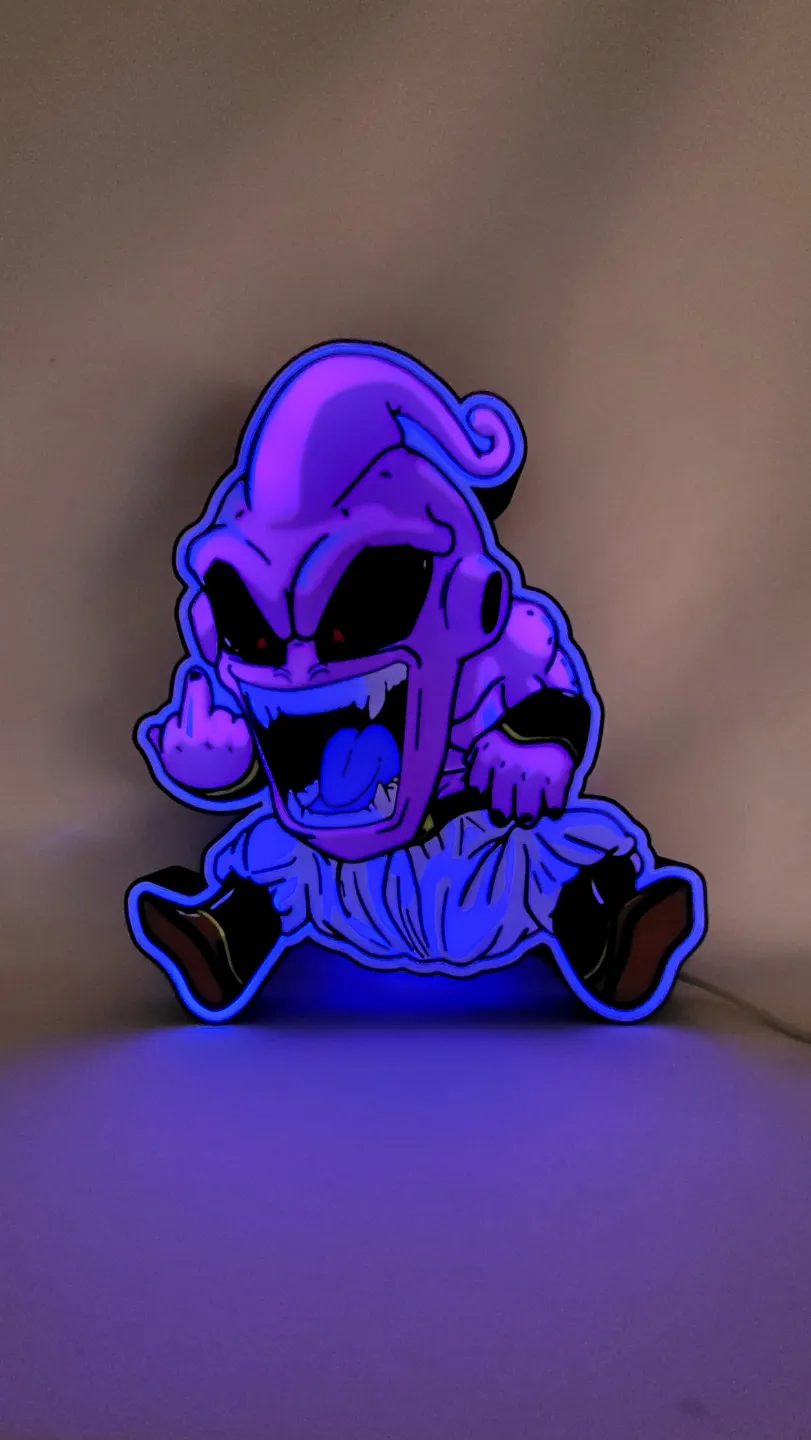 Kid Buu | LED Display - Free 3D Print Model - MakerWorld