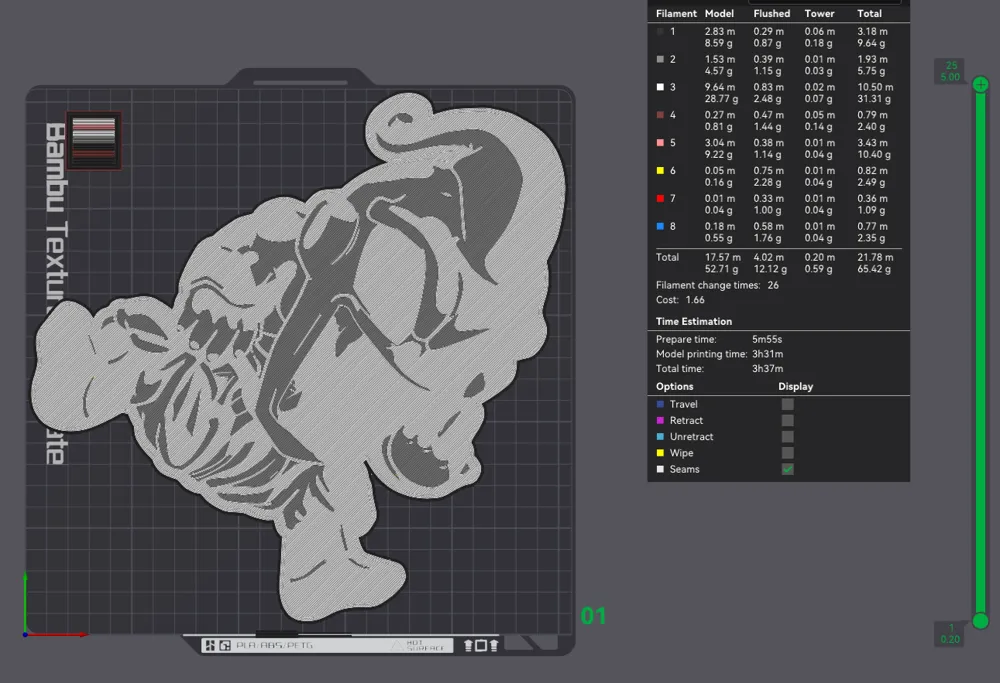 Kid Buu | LED Display - Free 3D Print Model - MakerWorld