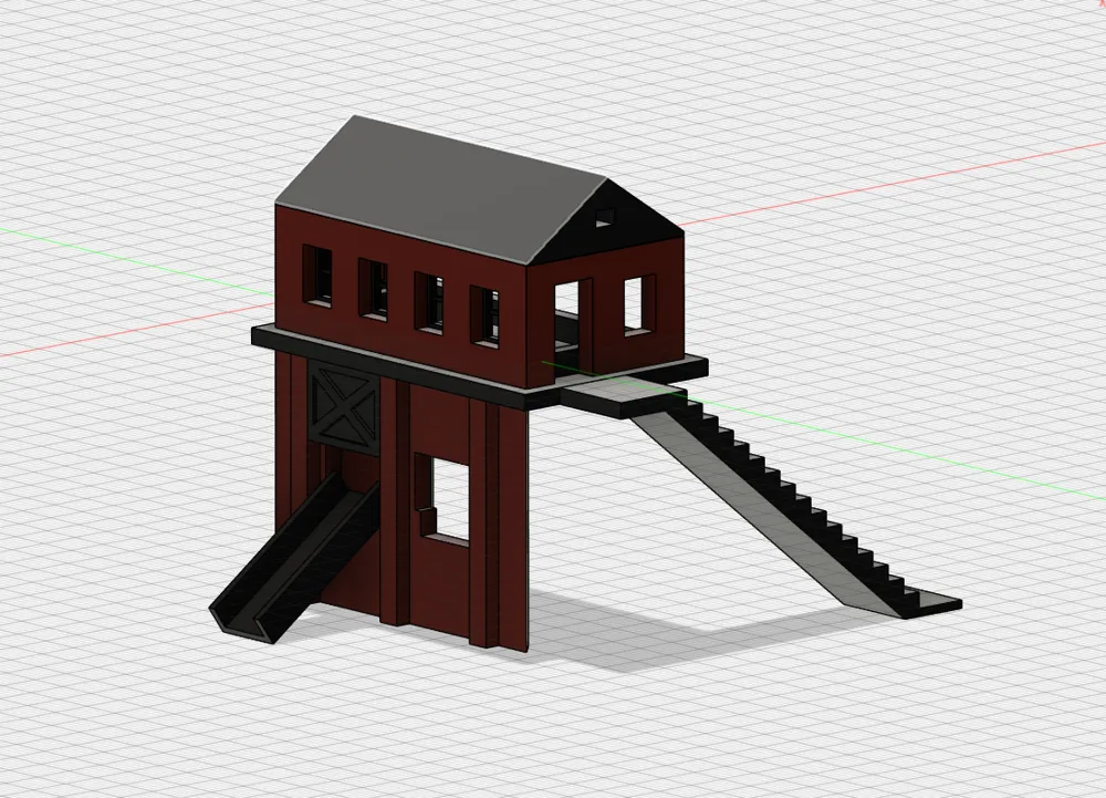 KATO N scale Coal Shed model - Free 3D Print Model - MakerWorld