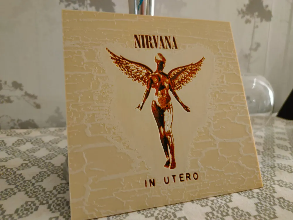 Nirvana - In Utero | HueForge 150x150 by Ekke - MakerWorld