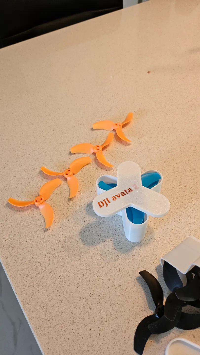 DJI Avata 2 prop storage box x 4 and x2 by Tommy Gun MakerWorld ...