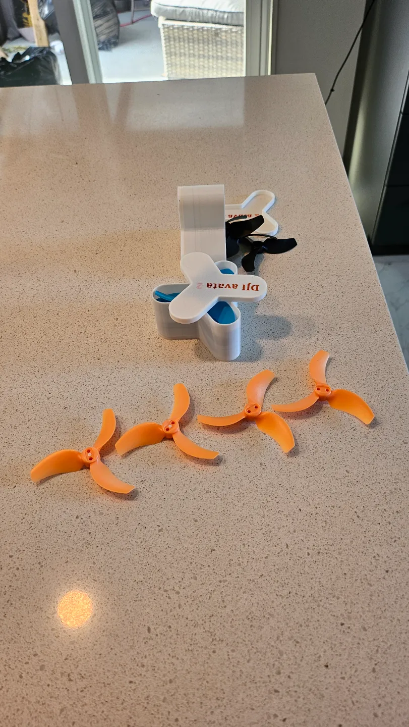 DJI Avata 2 prop storage box x 4 and x2 by Tommy Gun MakerWorld ...