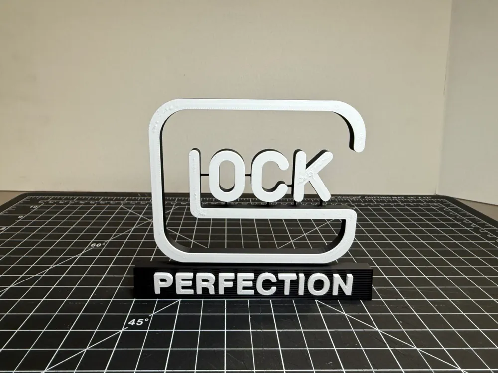 Glock Logo Floating Sign / Display by Jrosen73 - MakerWorld