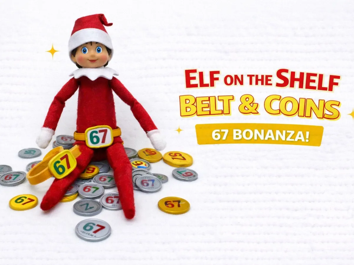 Elf on the Shelf “67” Belt & Coin Bundle - Free 3D Print Model - MakerWorld