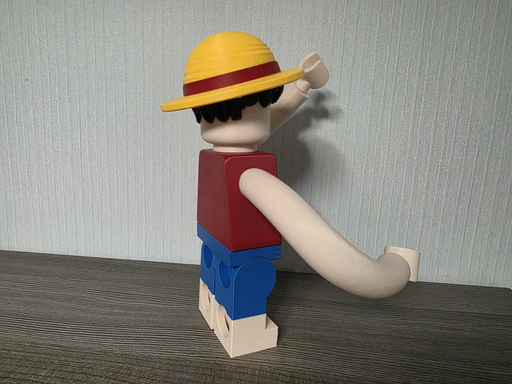 One Piece * Monkey D. Luffy (long Arms) * 500% - Free 3D Print Model ...