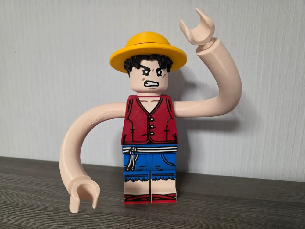 One Piece * Monkey D. Luffy (long Arms) * 500% - Free 3D Print Model ...