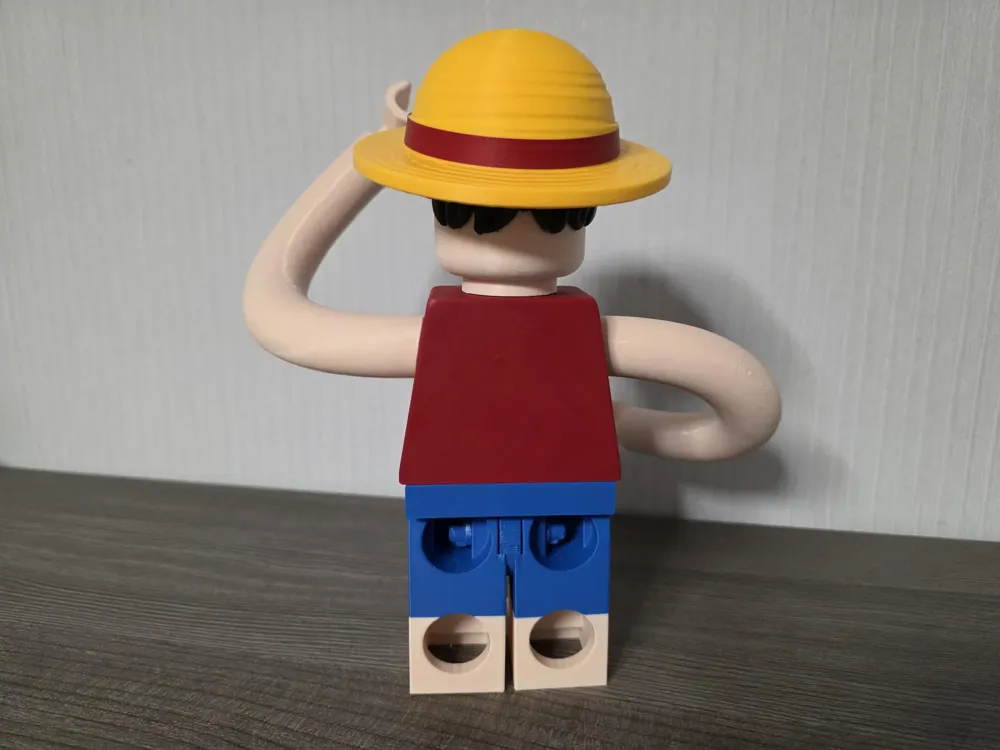 One Piece * Monkey D. Luffy (long Arms) * 500% - Free 3D Print Model ...