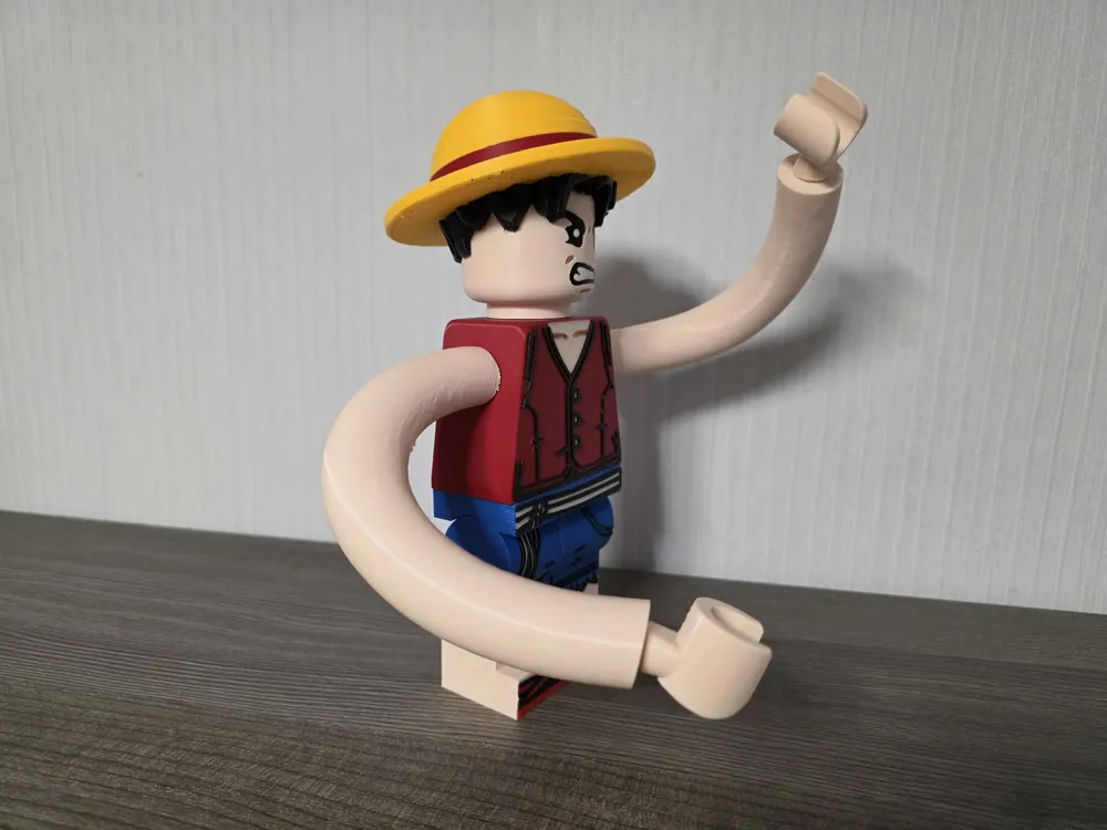 One Piece * Monkey D. Luffy (long Arms) * 500% - Free 3D Print Model ...