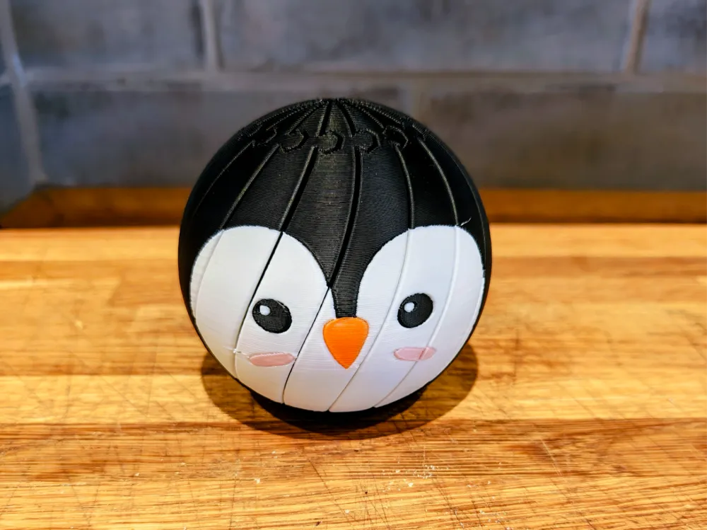 Penguin Fidget Ball - Free 3D Print Model - MakerWorld