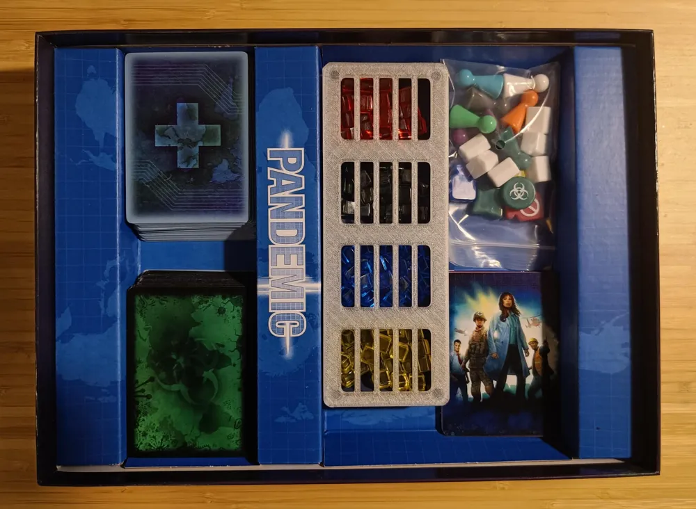 Pandemic Organiser for Disease Cubes with Optional Magnetic Lid by ...