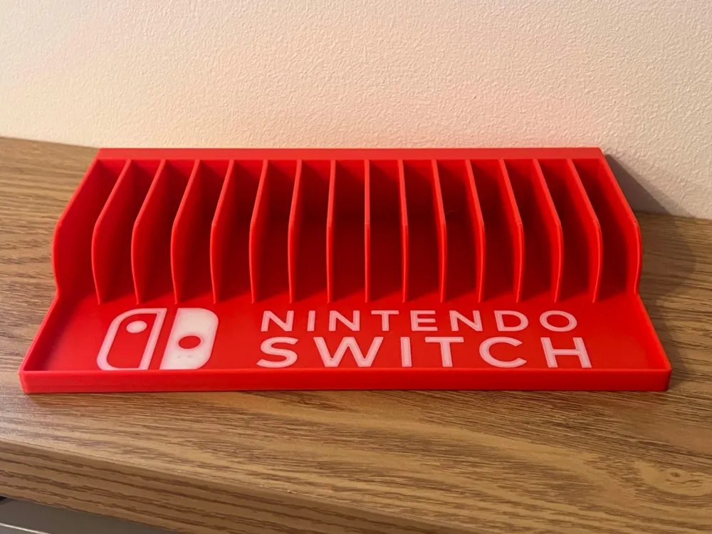 Nintendo Switch Wall Mounted Games Holder 15 cart by Game_Boy - MakerWorld