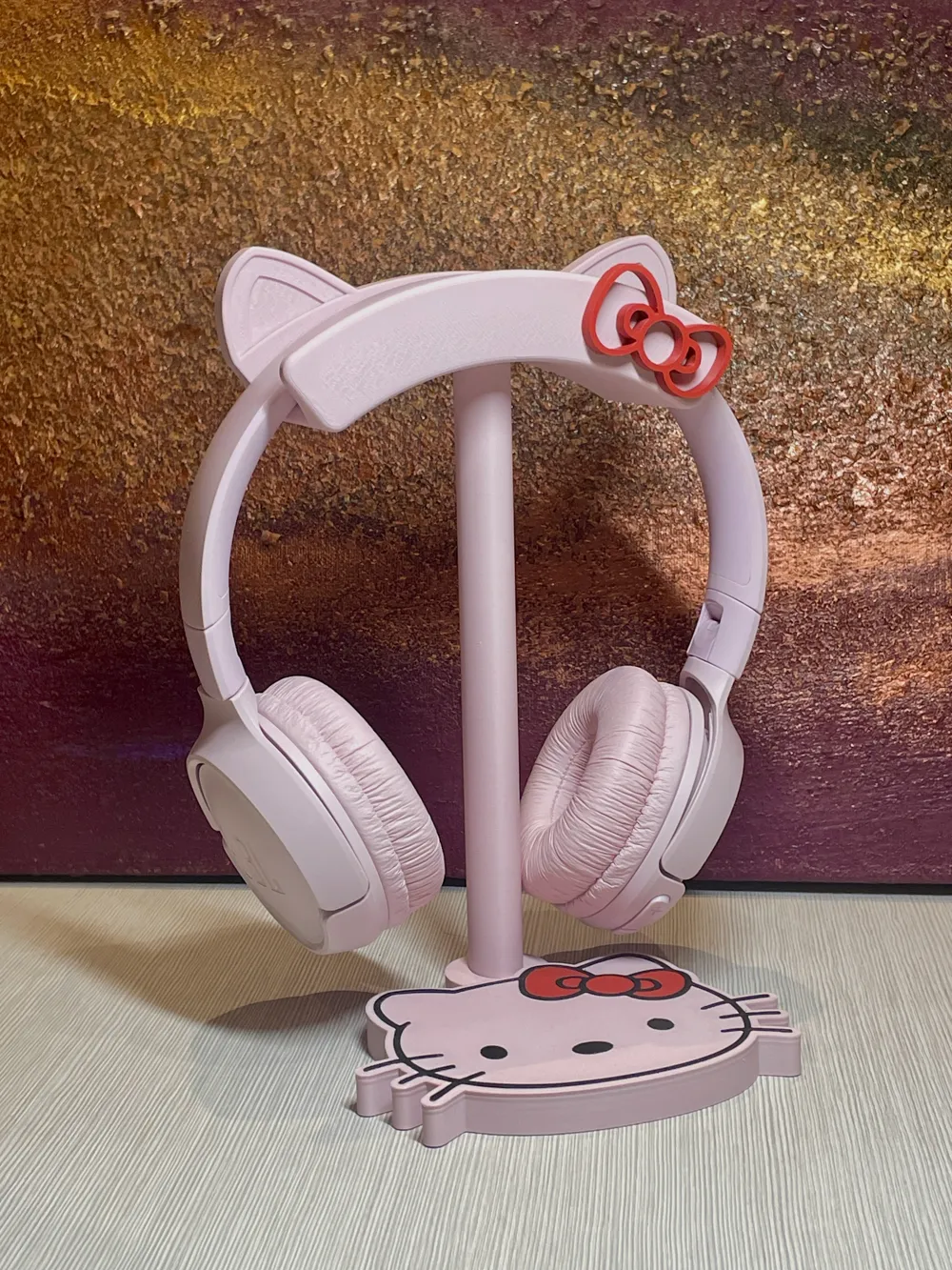 Supporto cuffie a tema Kitty No Ams - Free 3D Print Model - MakerWorld