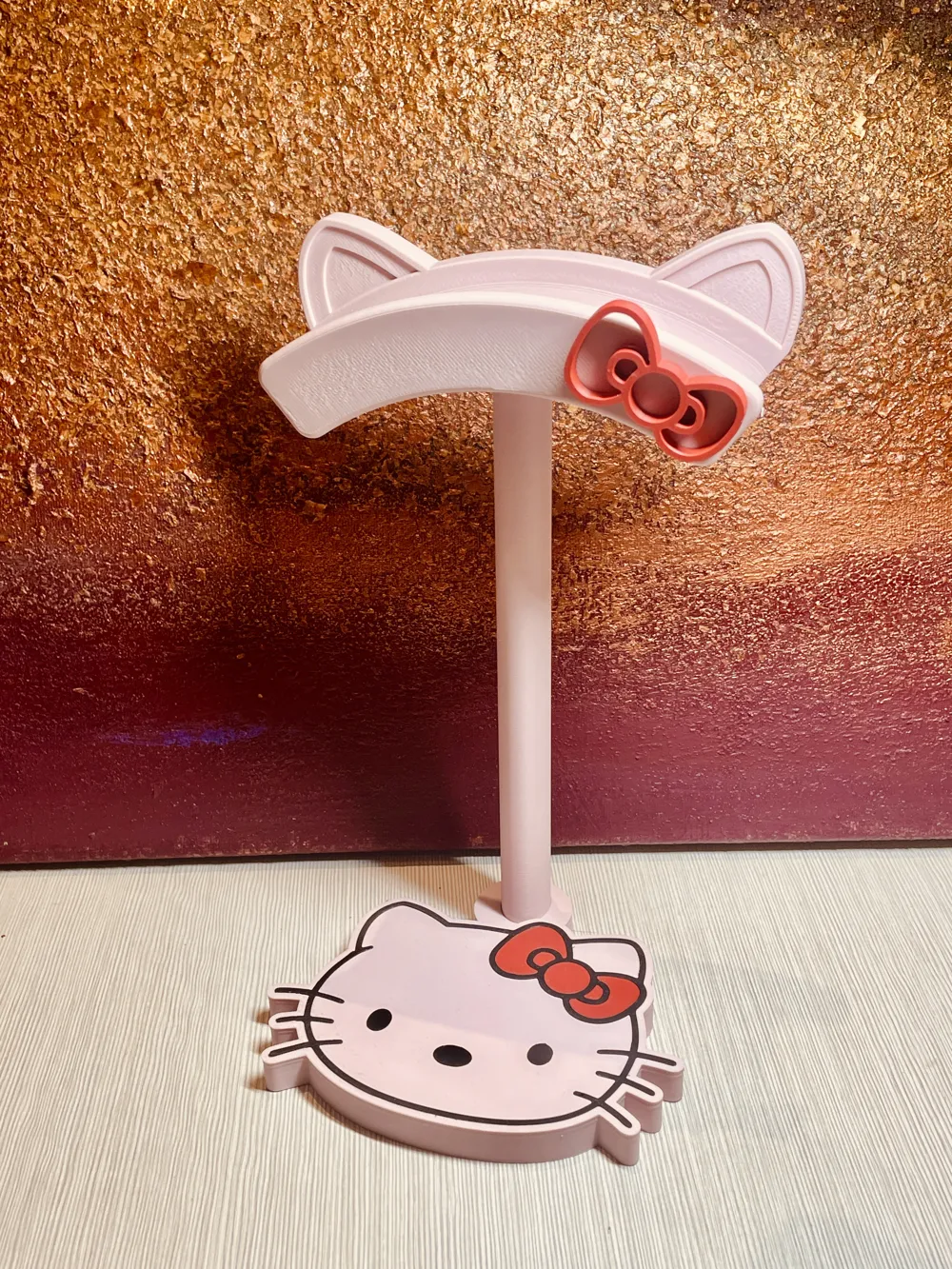 Supporto cuffie a tema Kitty No Ams - Free 3D Print Model - MakerWorld