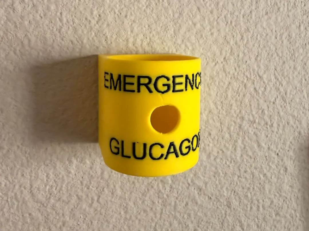 Glucagon Wall Holder - Free 3D Print Model - MakerWorld