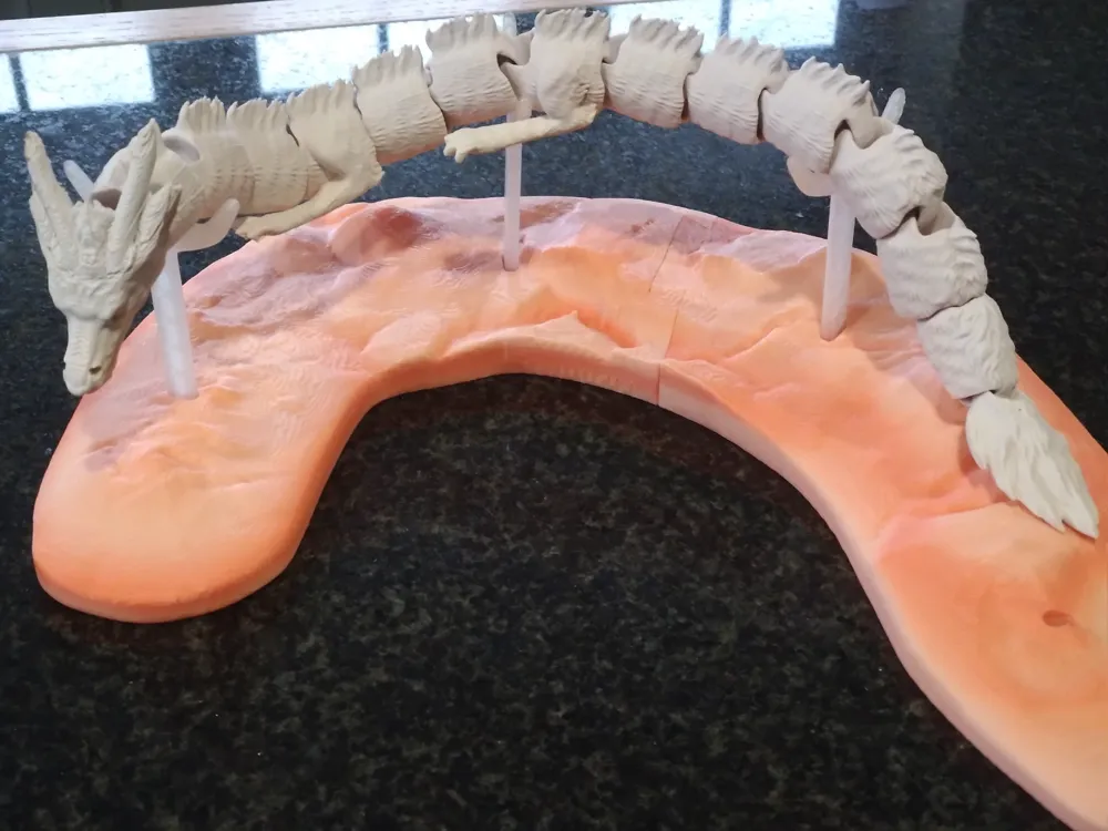 Stands & Bases for Articulated Dragons by zuperbuuworks - MakerWorld