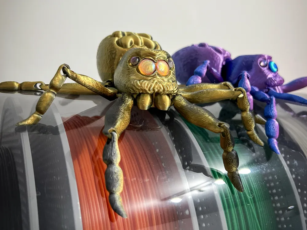 Flexi Spider - with spaces to attach eyes - Free 3D Print Model ...