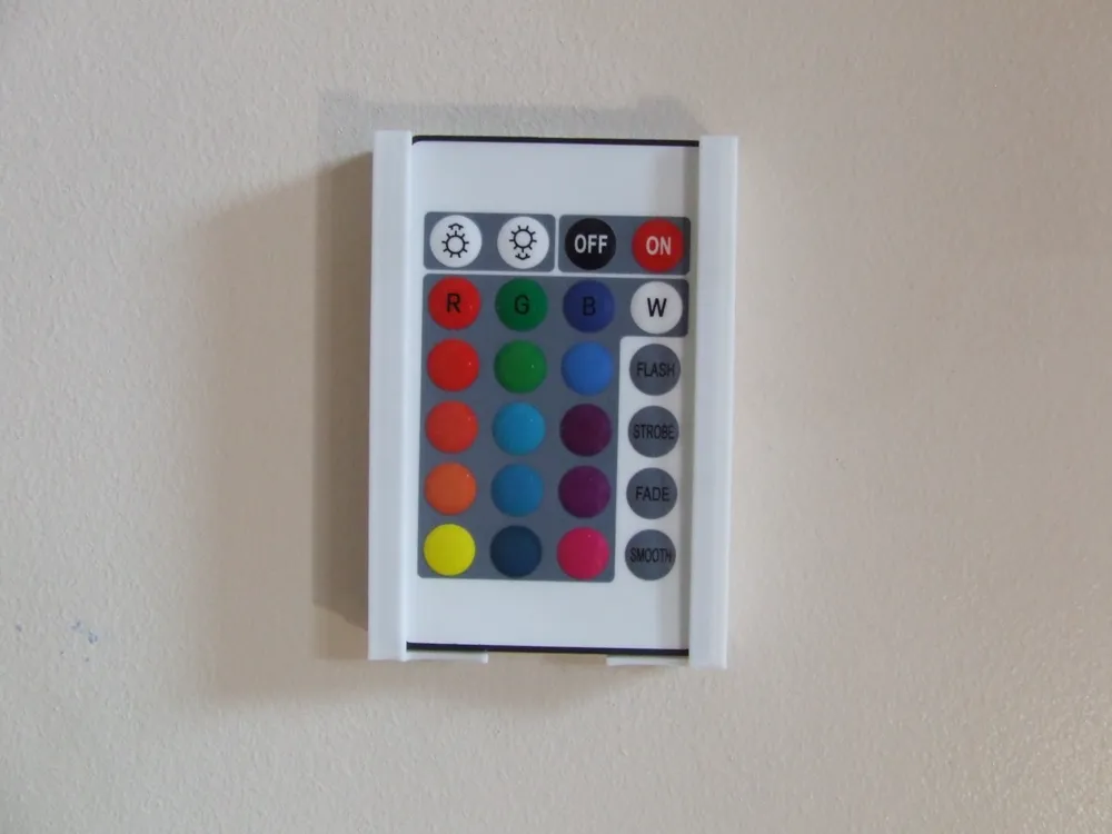LED Light Strip Remote Holder - Free 3D Print Model - MakerWorld