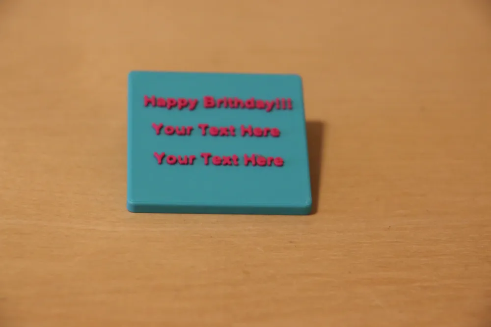 Customizable Magnetic sign with built in magnets by SlickPrint - MakerWorld