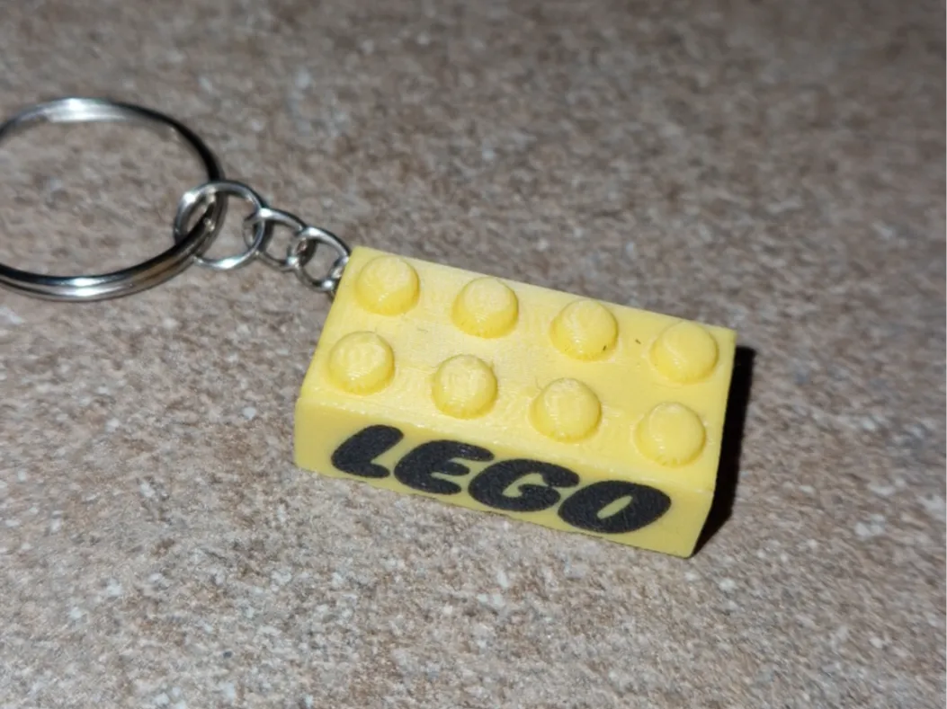 brick keychain with logo - Free 3D Print Model - MakerWorld