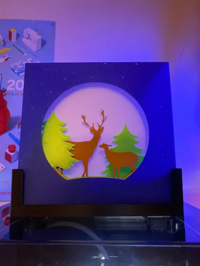 christmas LED shadow box by cruse2382 - MakerWorld