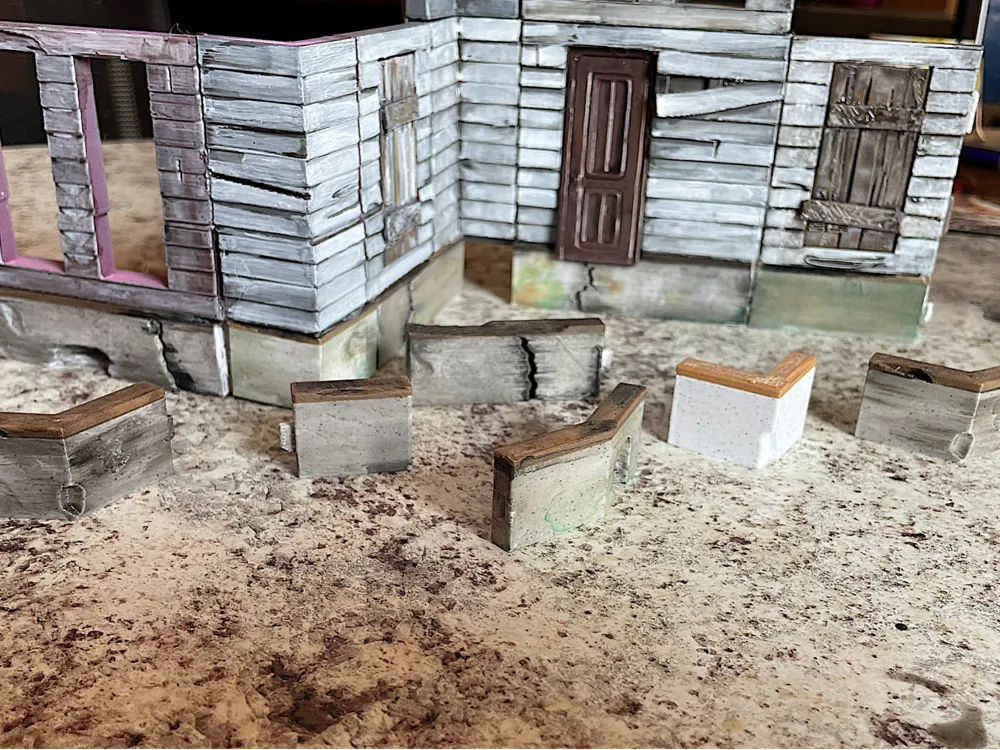 Haunted House Kit: Concrete Foundation by Auntie Fa - MakerWorld