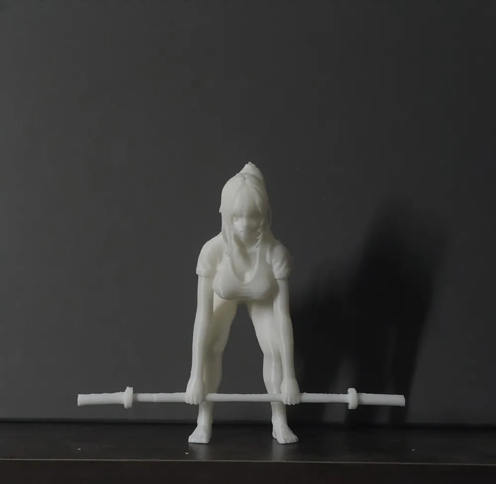 Deadlift Pose girl - Free 3D Print Model - MakerWorld
