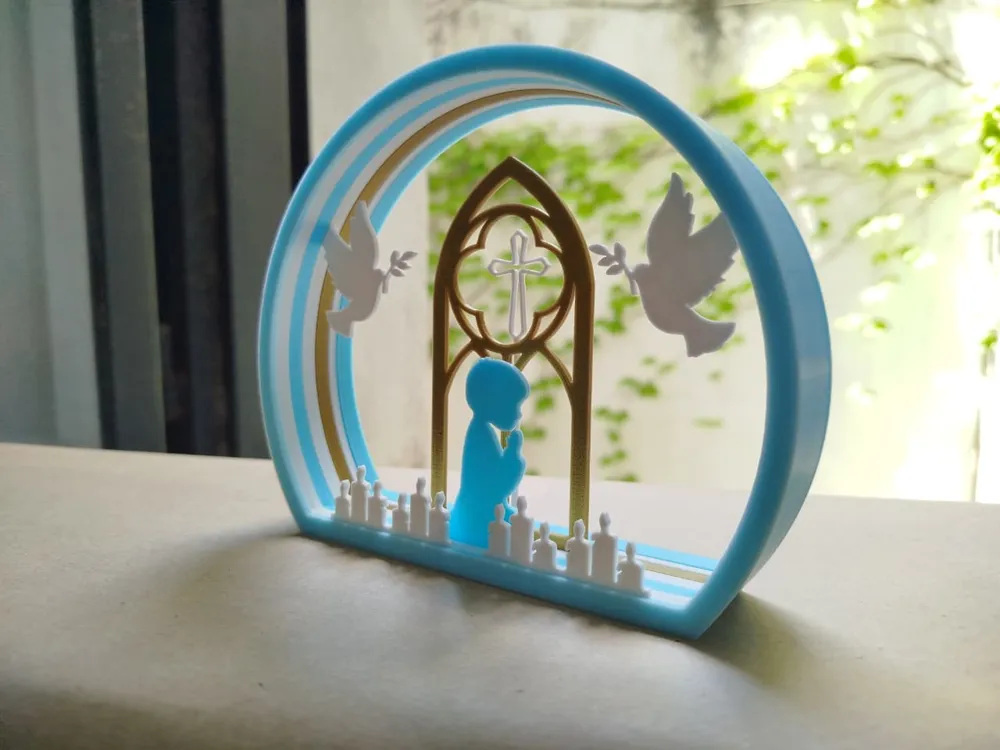 Shadow box communion - baptism - shadow box - Free 3D Print Model ...