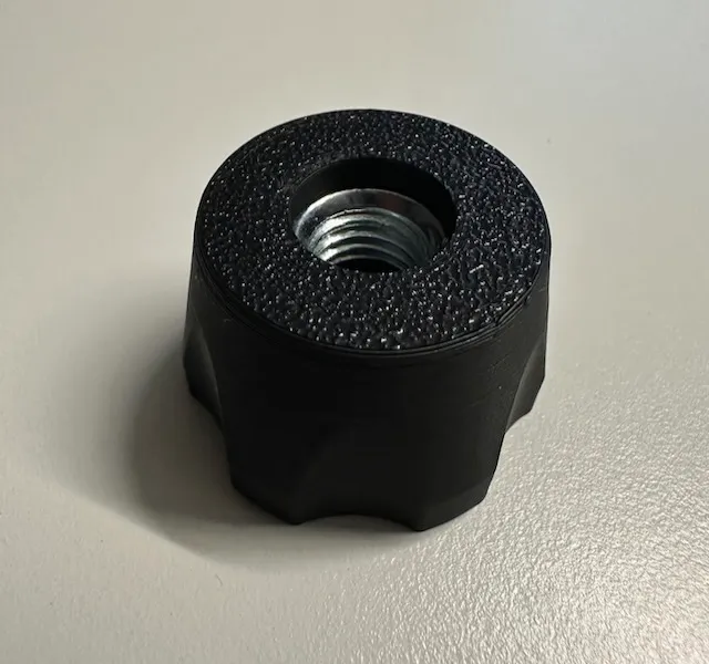 M10 adjustable foot for threaded rod shelf + cover by 3Dbehr - MakerWorld