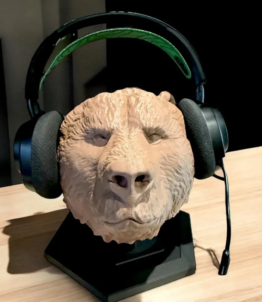 Bear Head Display Stand by GrizzLee Works MakerWorld: Download Free 3D ...