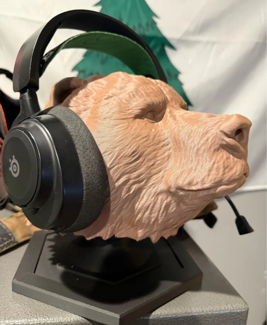 Bear Head Display Stand - Free 3D Print Model - MakerWorld