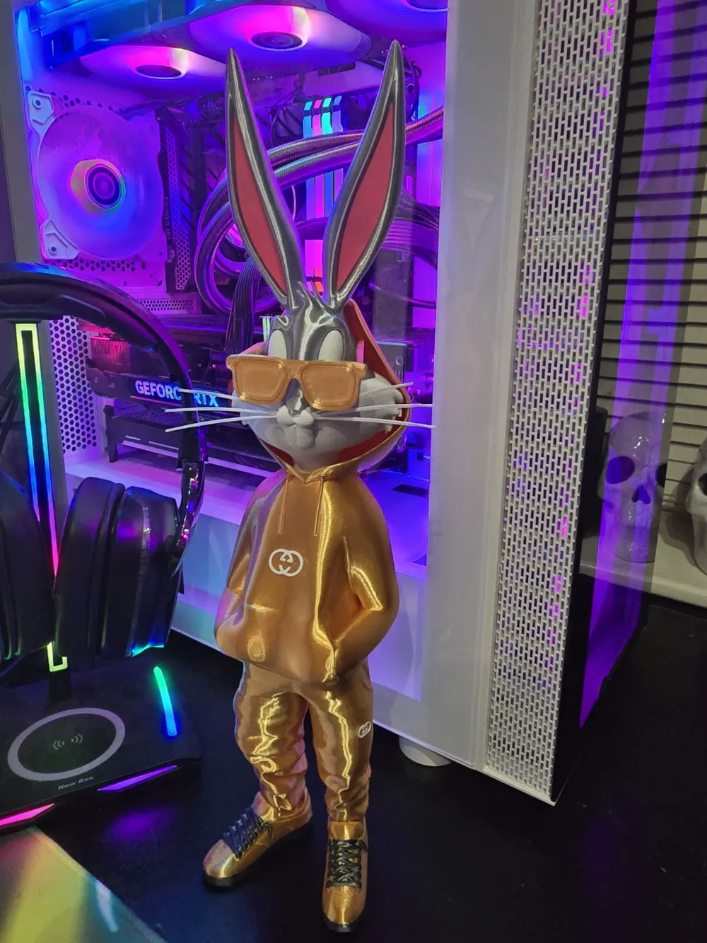 Separate Urban Bugs Bunny Gucci logo - Free 3D Print Model - MakerWorld