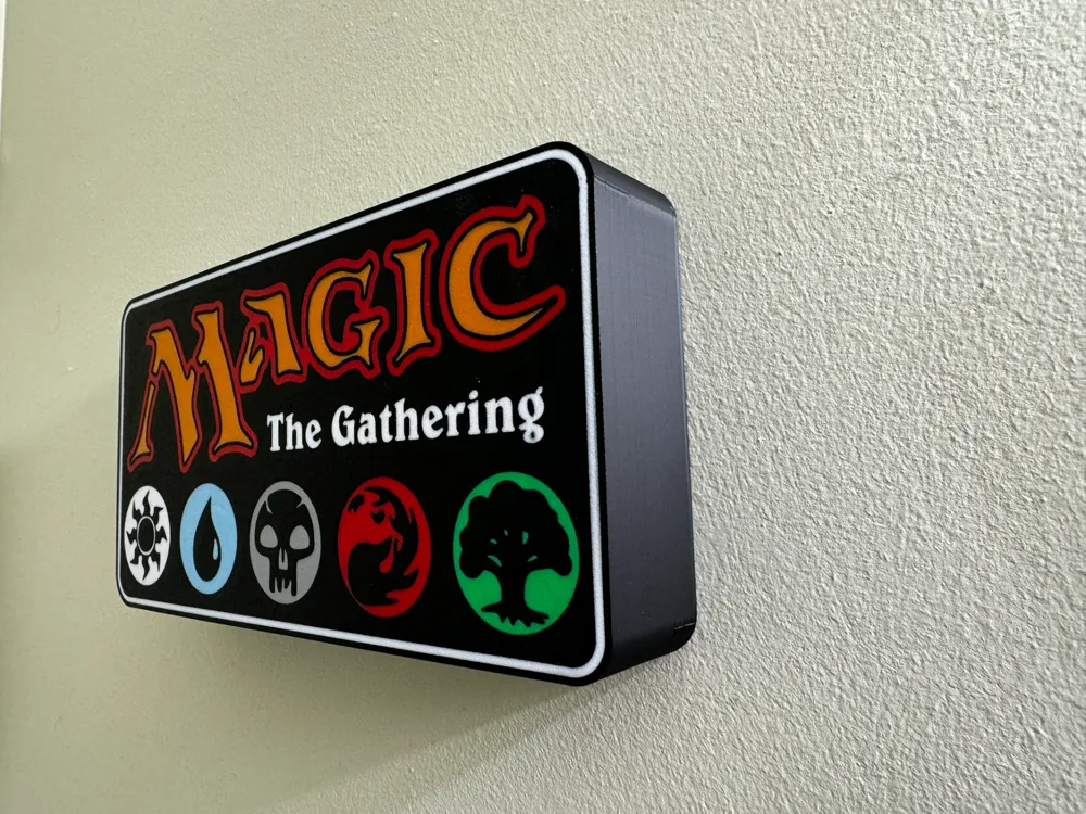 Magic the Gathering Mana Symbol Sign LED Light Box by waltersworld3d ...