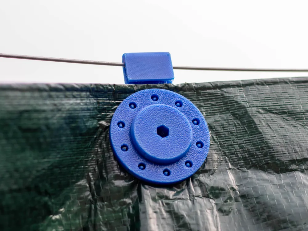 Heavy-Duty Tarp Clip – Grommet Replacement - Free 3D Print Model ...