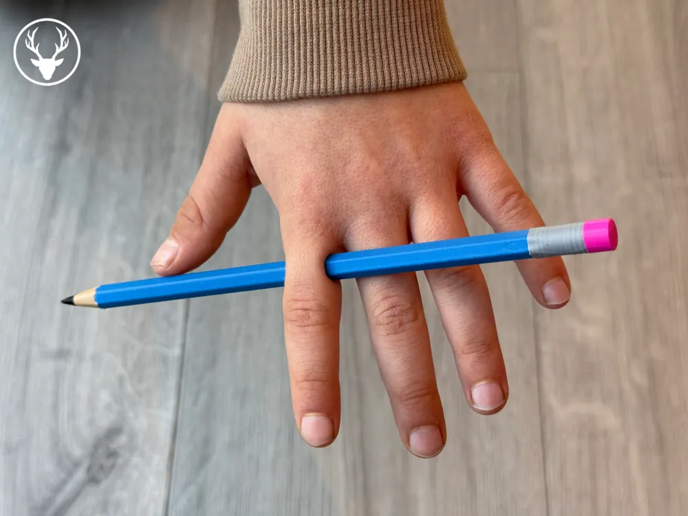 Pencil through the finger! - Free 3D Print Model - MakerWorld