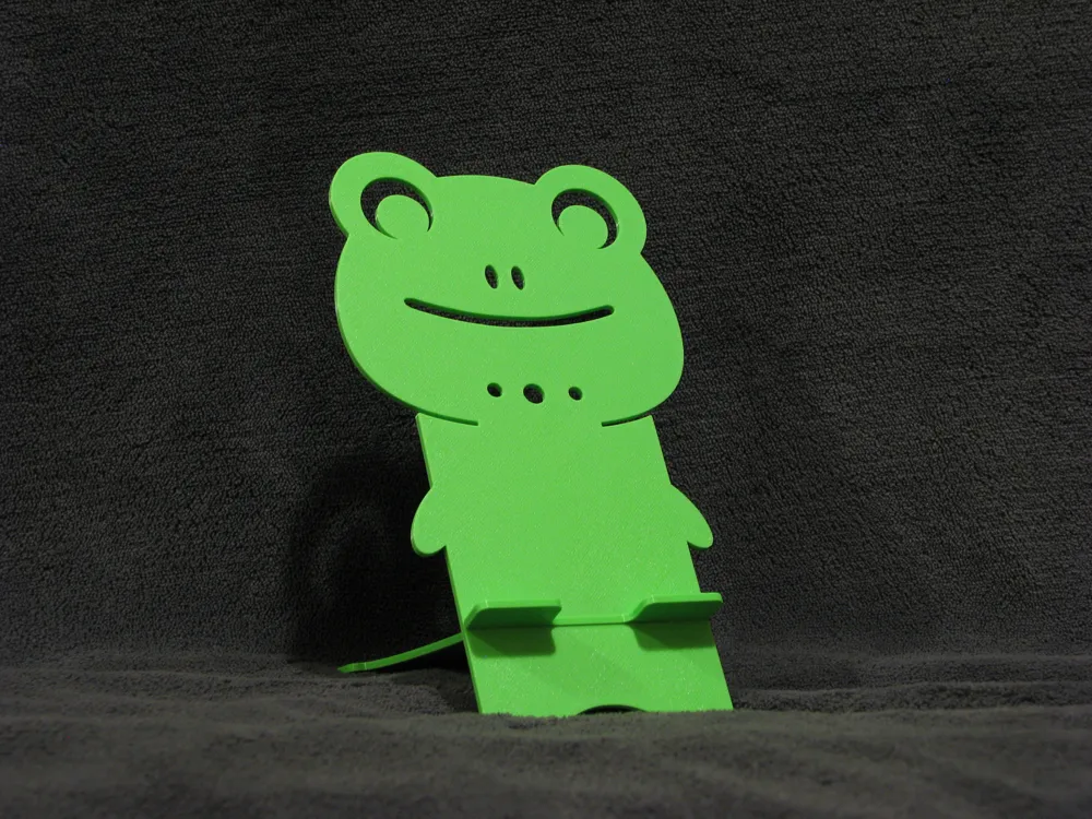 Mobile phone stand - smiling frog by 3D-decor.cz - MakerWorld
