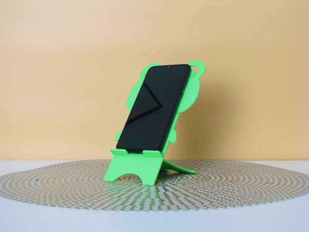 Mobile phone stand - smiling frog by 3D-decor.cz - MakerWorld