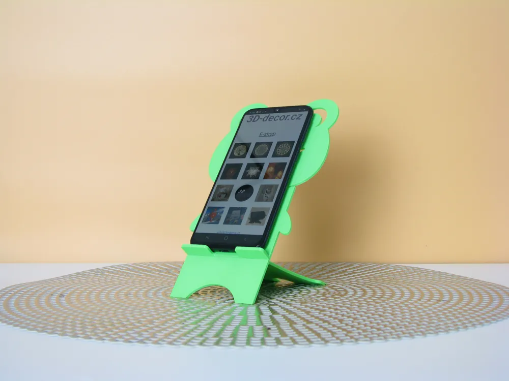 Mobile phone stand - smiling frog by 3D-decor.cz - MakerWorld