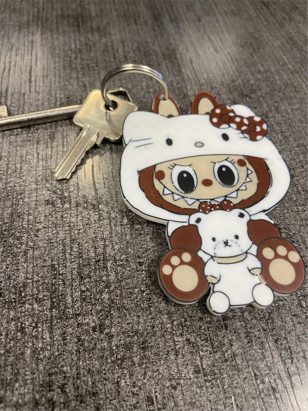 HELLO KITTY LABUB KEYCHAIN by GAF 3D MakerWorld: Download Free 3D Models