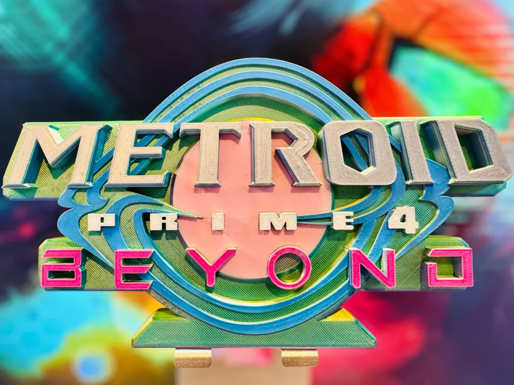 Metroid Prime 4 Logo Display Stand by Hylijan - MakerWorld