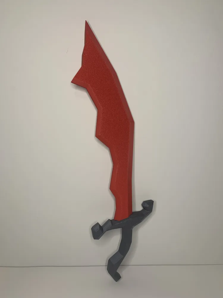 OSRS Dragon Scimitar Oldschool RuneScape - Free 3D Print Model - MakerWorld